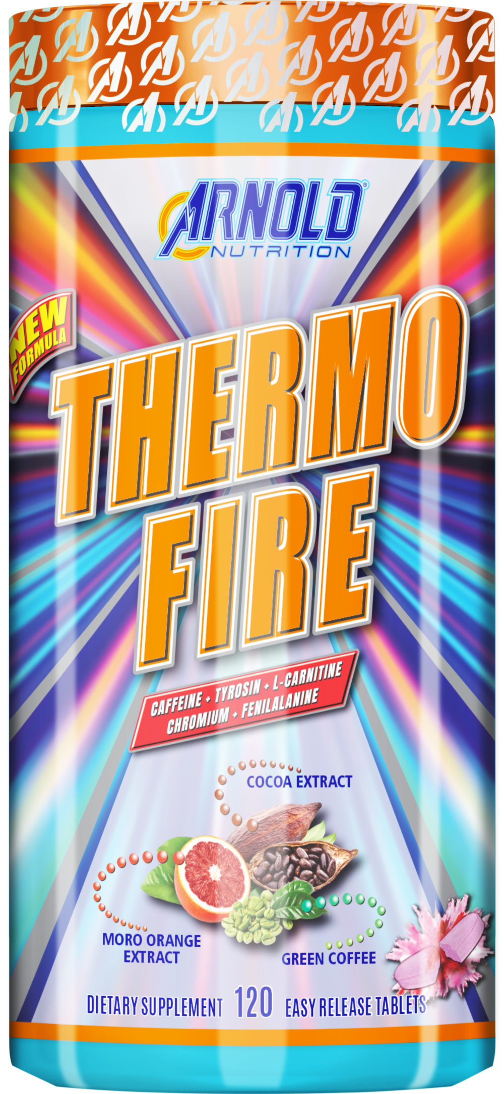 Thermo Fire Arnold Nutrition 120 Tabs | Termogênico Potente - Arnold ...