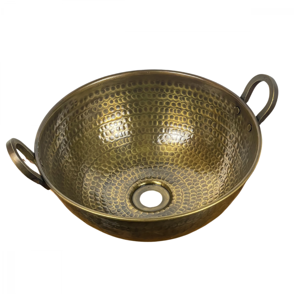 Cuba De Bronze Com Alça 10 Litros - Arte Cobre