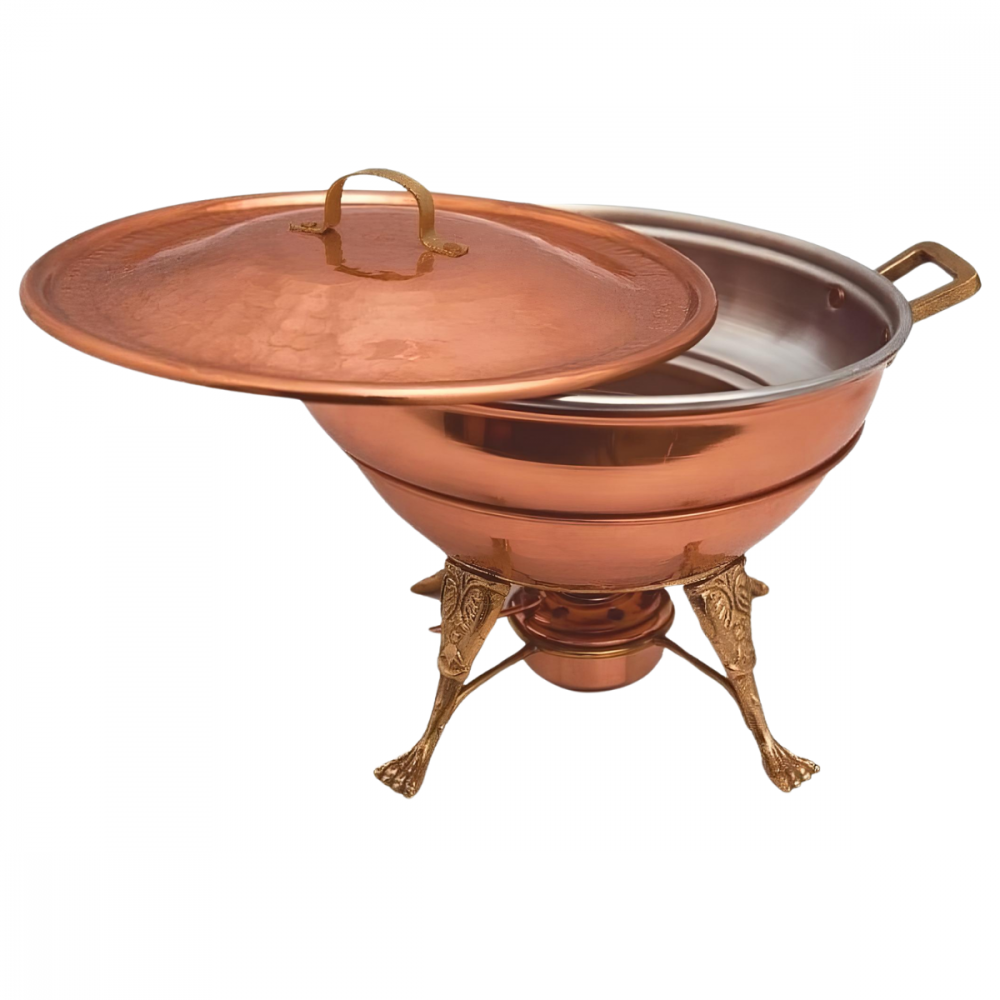 Rechaud De Cobre Banho Maria 11 Litros - Arte Cobre