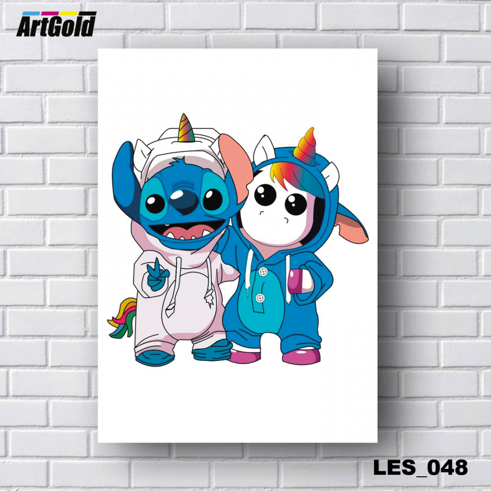 Placas Quadros Decorativos em MDF - Lilo & Stitch_048 - Gráfica ArtGold