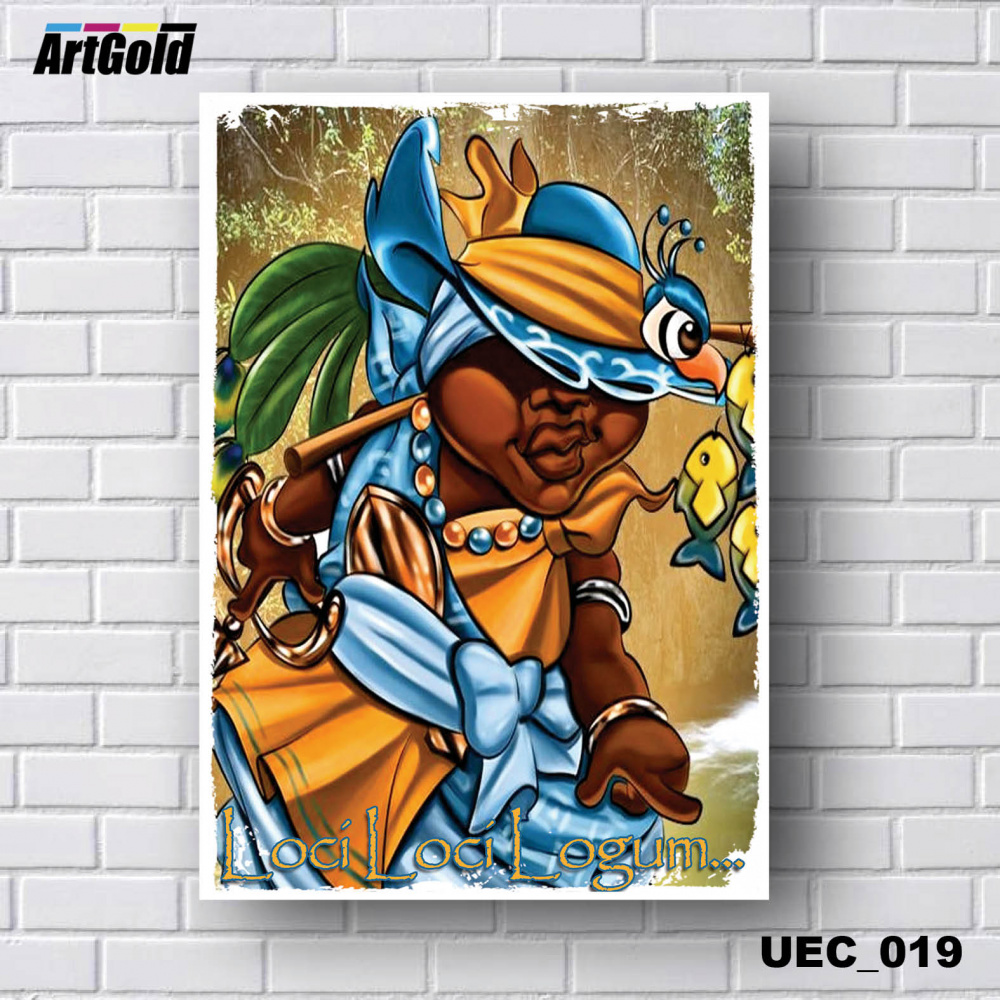 Placas Quadros Decorativos em MDF - Orixá Logum Edé_019 - Gráfica ArtGold