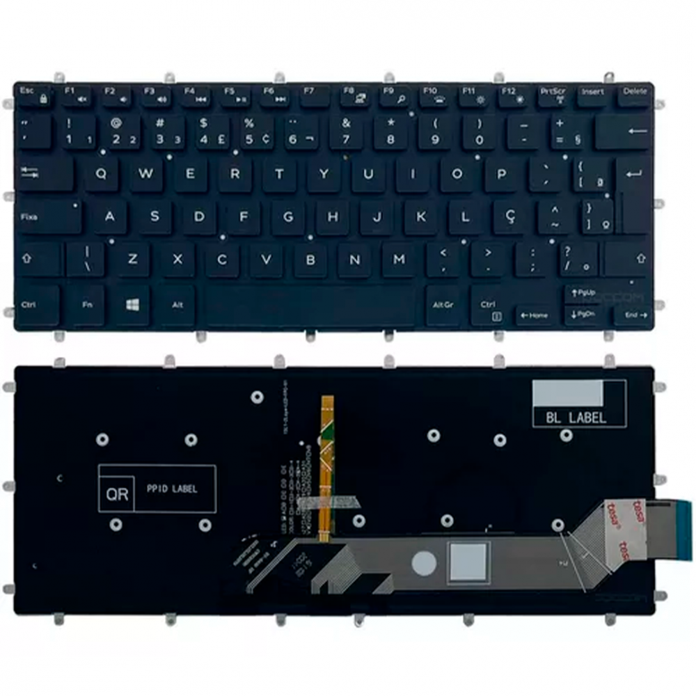 Teclado Dell Inspiron 14 7460 P74g 0x02kx 0mjm61 Com Iluminação