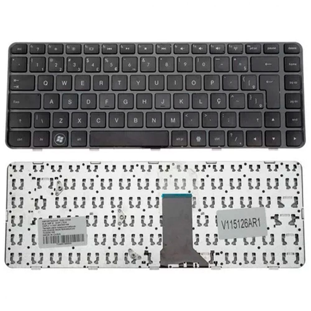 Teclado Para Notebook HP V115126ar1br Preto Abnt2 - Assistec ...