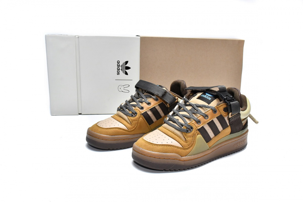 Tênis Adidas Bad Bunny x Forum Buckle Low Café - Atlanta Sneakers