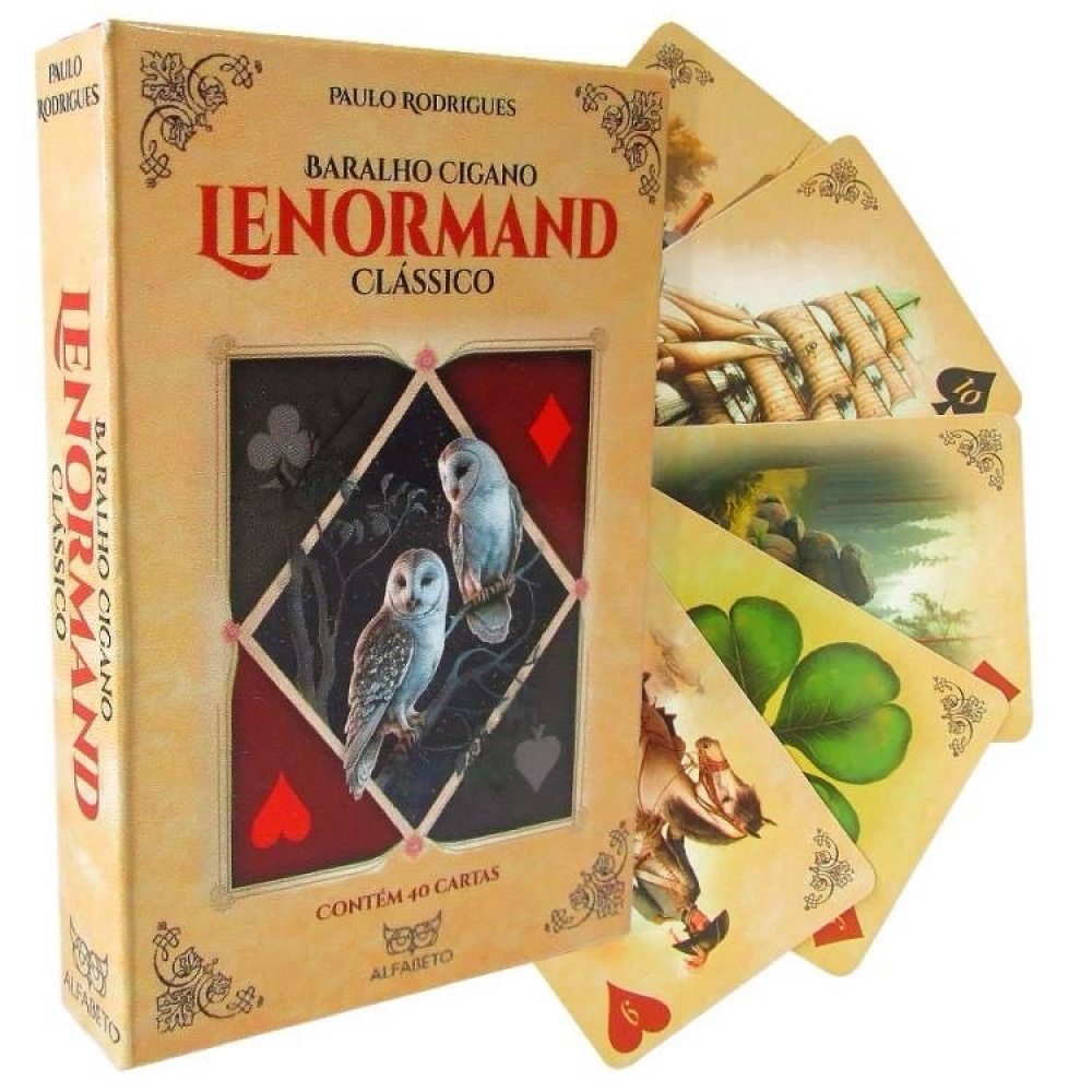 Baralho Cigano Lenormand Clássico Com 40 Cartas Nova Edição Aura Loja Esotérica