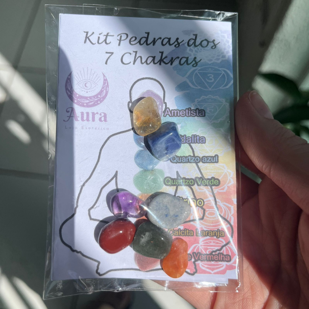 Kit 7 chakras mini - Aura loja Esotérica