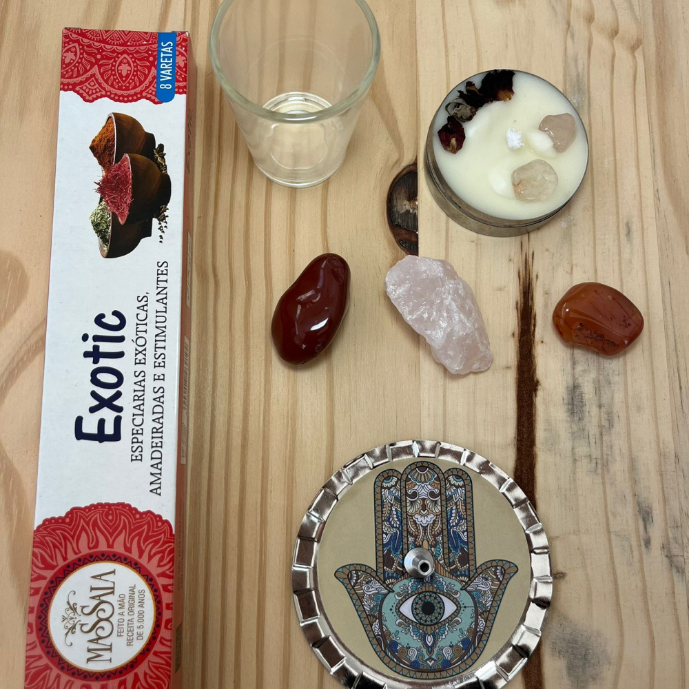 Kit Altar 4 elementos - Amor - Aura loja Esotérica