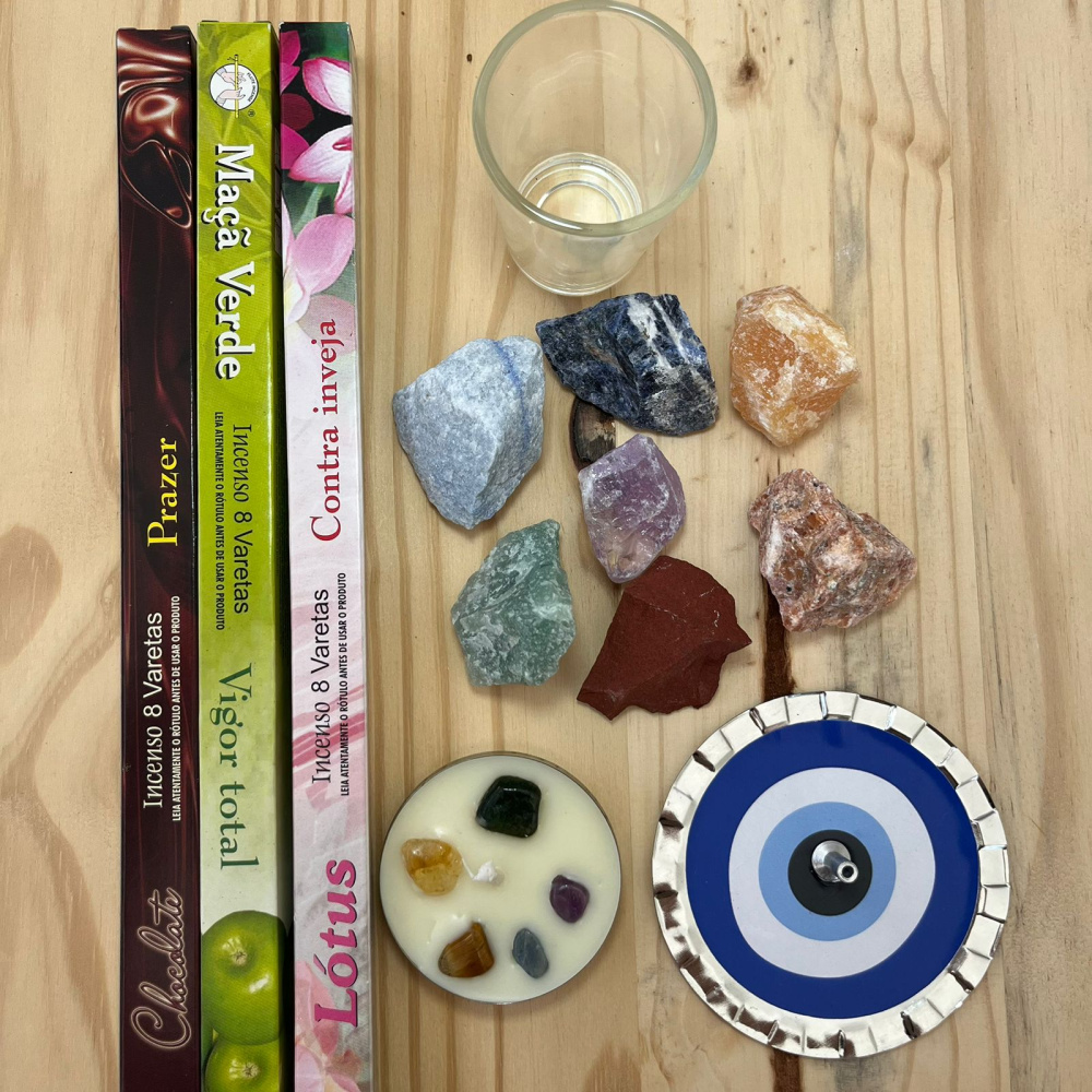 Kit Altar 4 elementos - Harmonia - Aura loja Esotérica