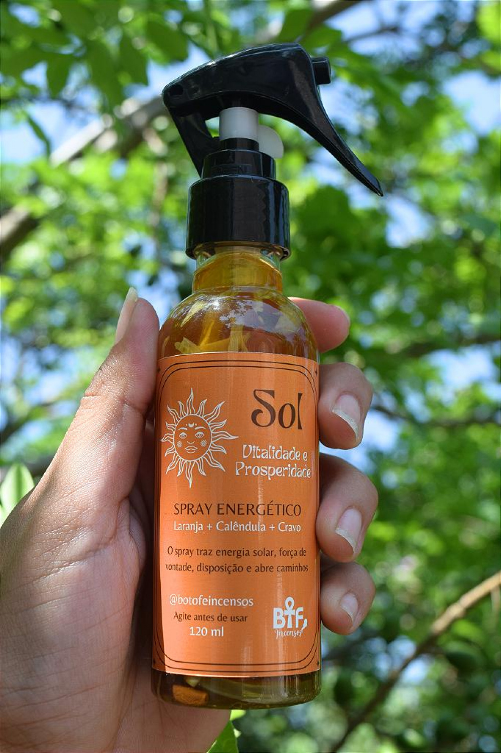 Spray Energético Sol - Vitalidade e Prosperidade (120ml) - Aura loja ...