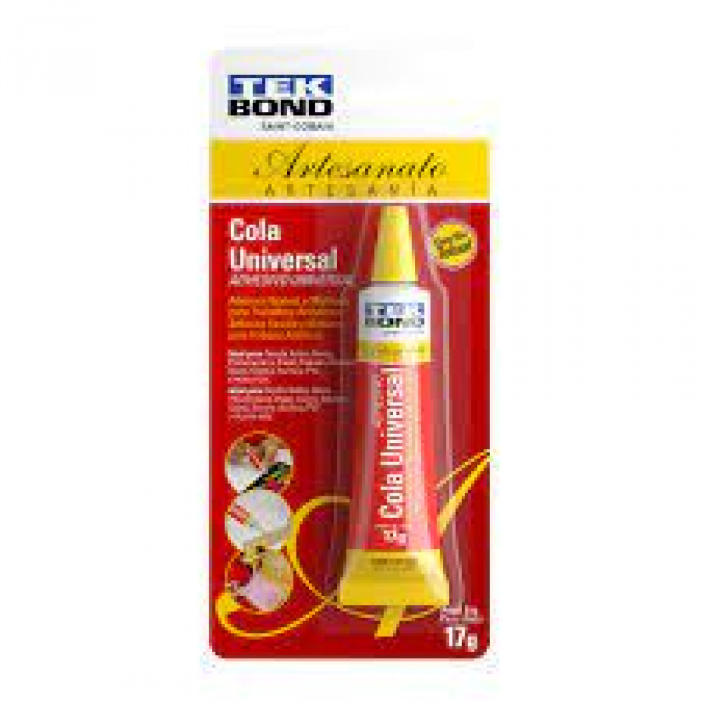 Cola Universal Artesanato Tekbond 17g - Auriartes - Sua arte além do papel.