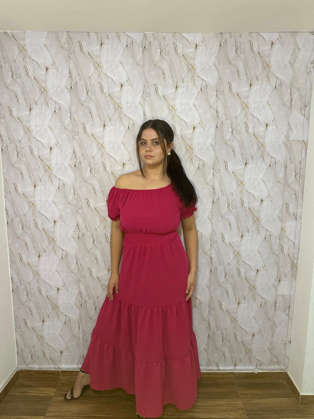 Vestido Clarisse Rose - Autêntica Modas