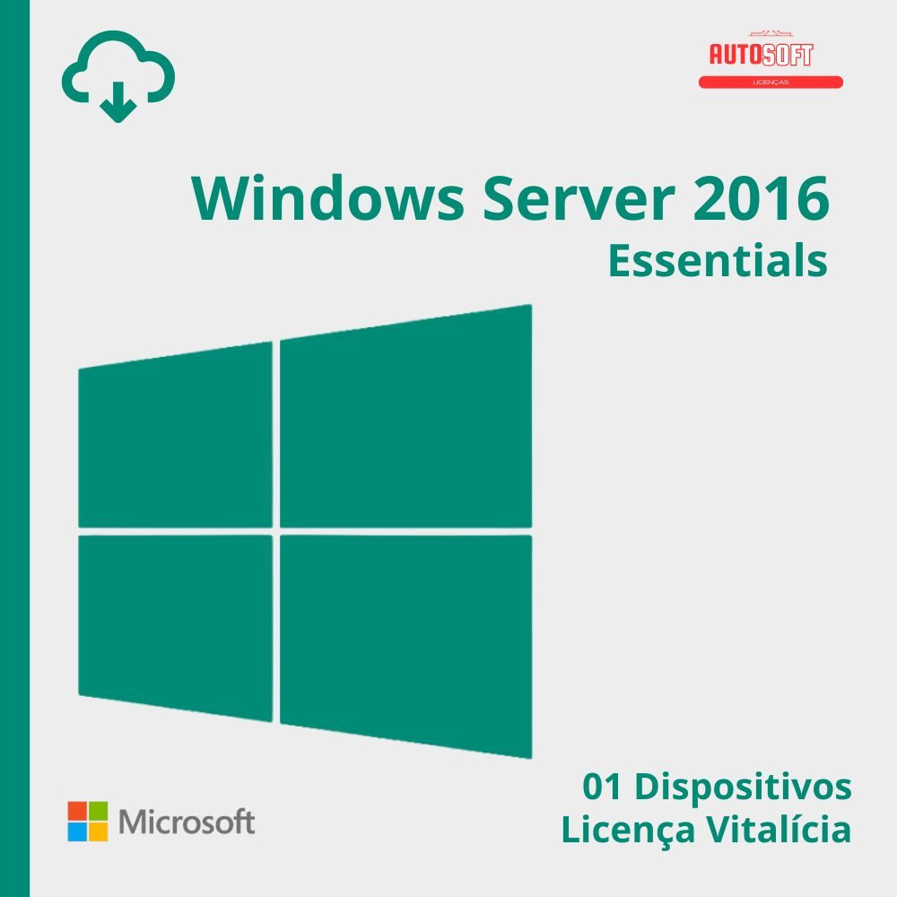 WINDOWS SERVER 2016 ESSENTIALS - Auto Soft Licenças