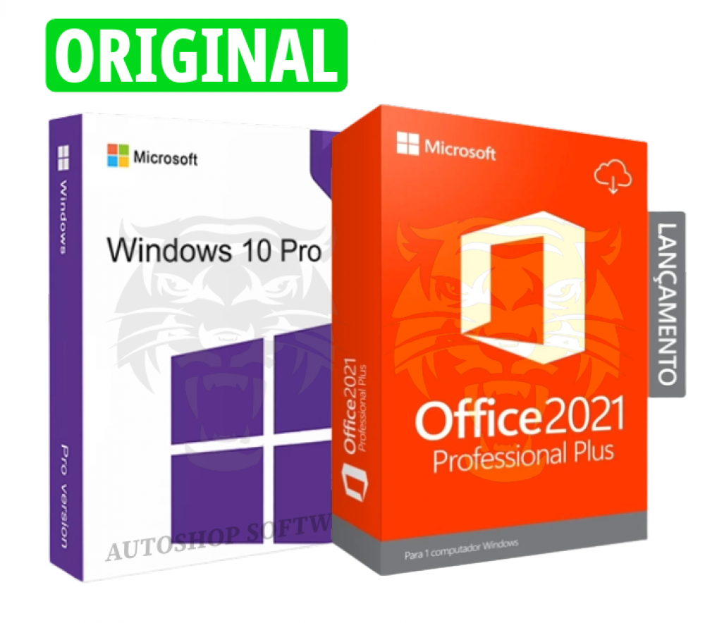 Licença Windows 10 Pro + Office 2021 Pro Plus - Autoshop Software