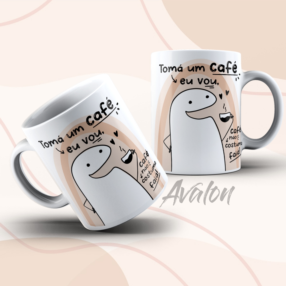 Caneca Tomar um café Flork - Avalon Loja