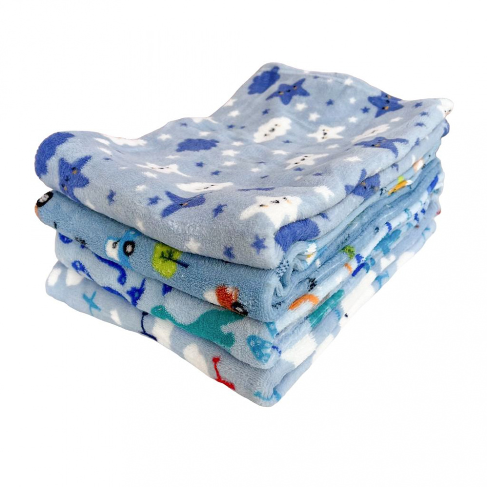 Manta Baby Love para Bebê 100% Poliéster Dinossauros Azul - Baby ...