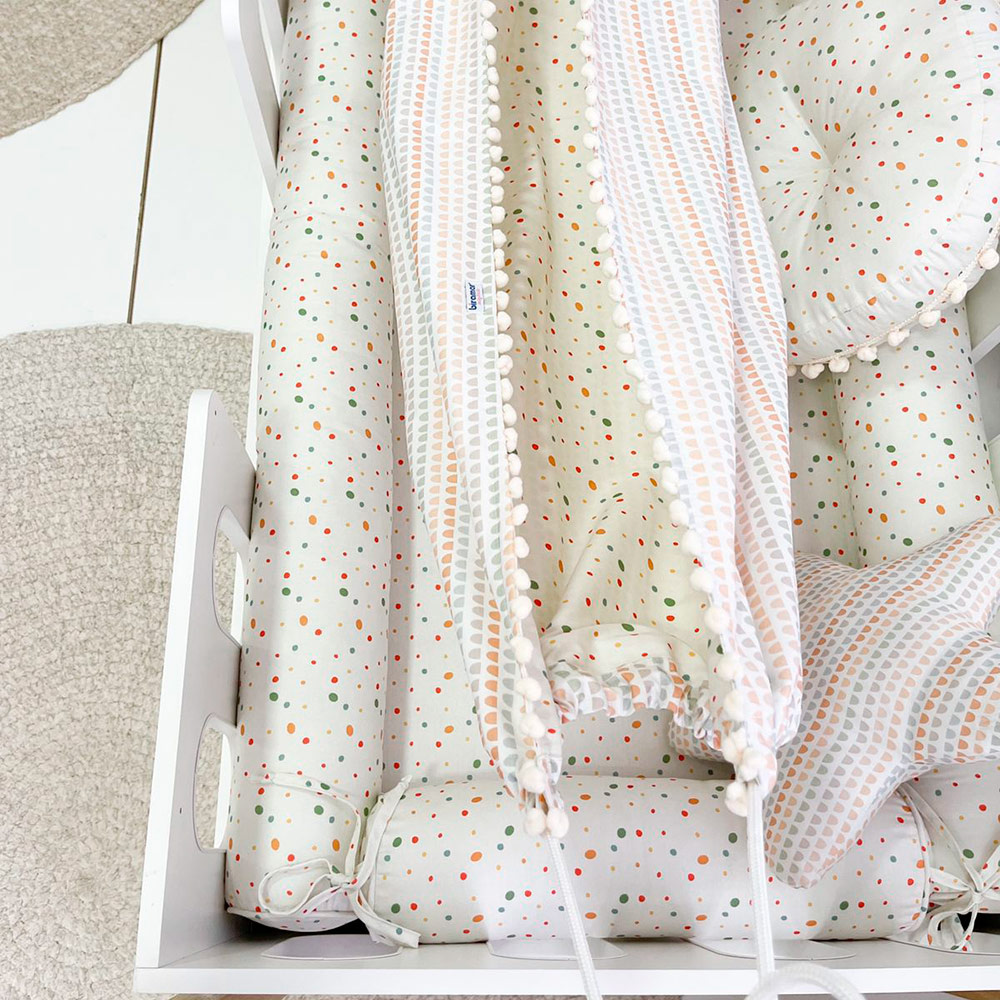 Rede para Cama Montessoriana Dupla Face Popcorn / Mini Tribo - Baby ...