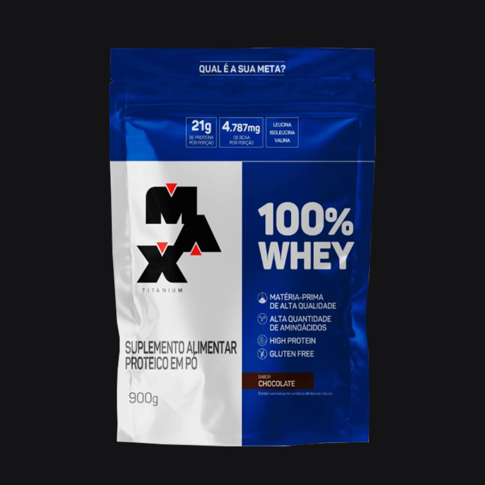 Whey 100% Max Titanium 900g (refil) - Balaclava