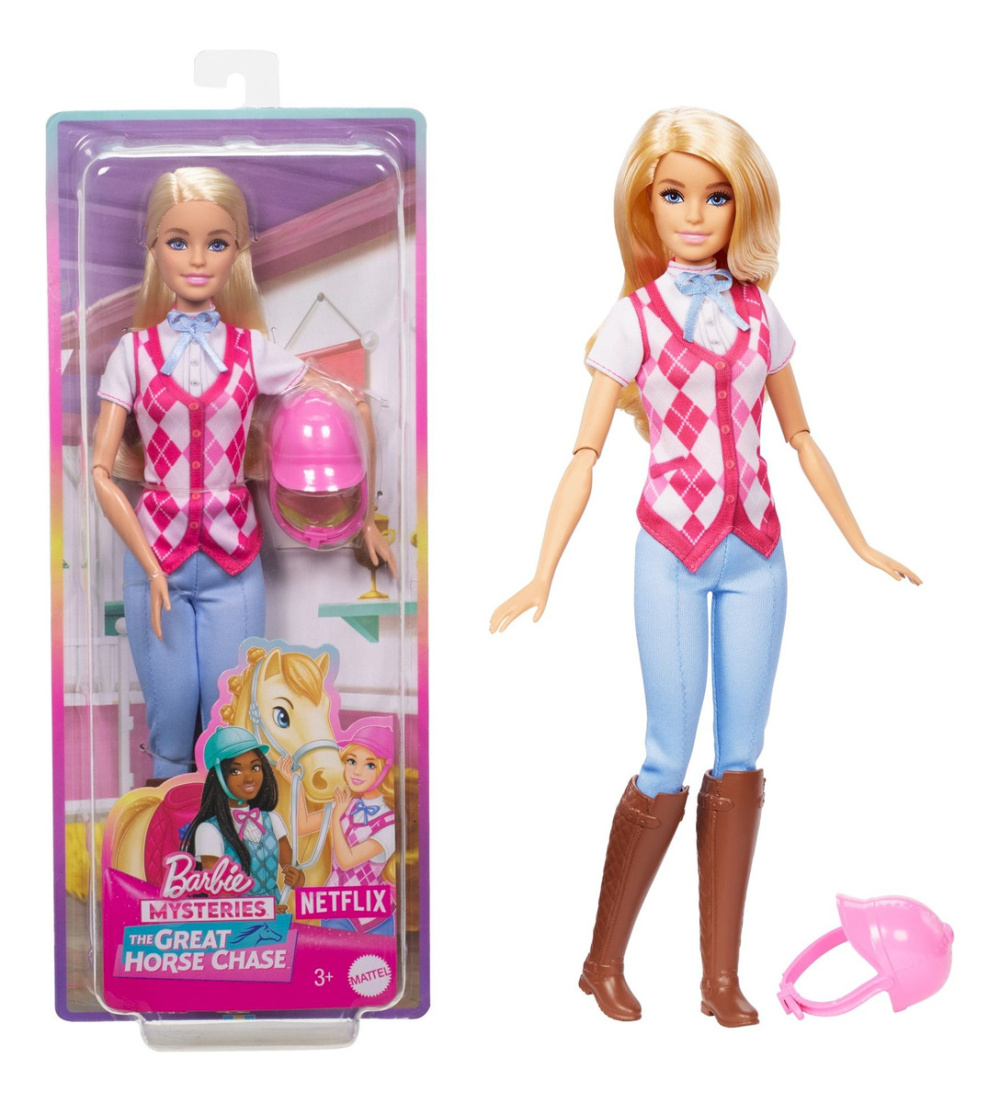 Boneca Barbie Equitação Malibu Mattel - Bambinata Brinquedos