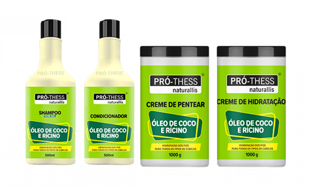 KIT CÓCO E RICINO - PRO THESS - BELEZA PARIS