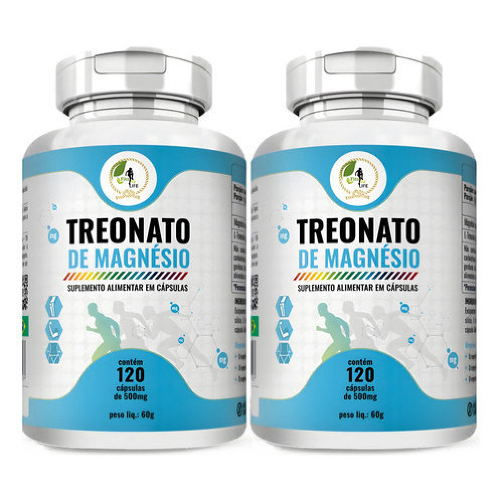 kit-c2-magnesio-treonato-500mg-120-caps - Belezaaz