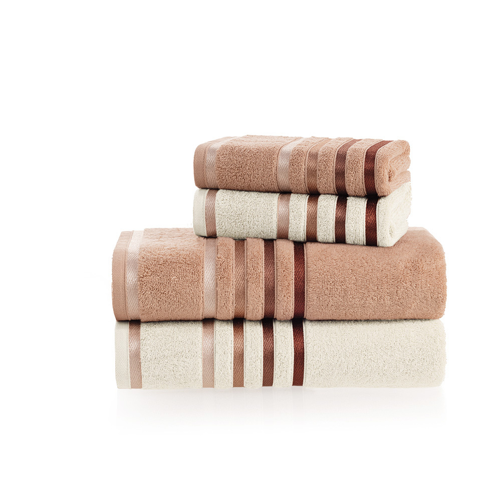 Jogo de Banho Lumina 4 pçs Karsten 500g/m² Softmax-Deserto/Ivory ...