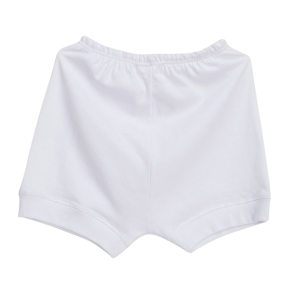 Short para Bebê e Kids Malha 100% Algodão G - Branco - Beni Petit