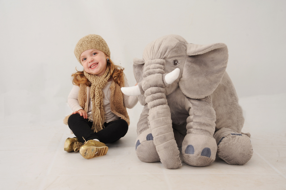 Almofada Travesseiro Elefante Pelúcia Bebê Dormir Cinza 67cm - Bicho ... Almofada Travesseiro Elefante Pelúcia Bebê Dormir Cinza 67cm - Bicho ...