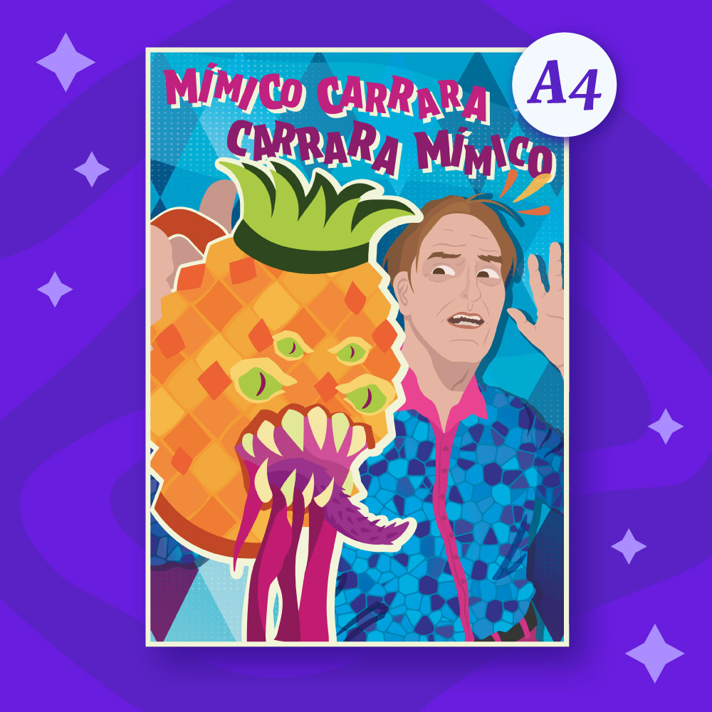 Pôster - A grande família - Mímico Carrara Carrara Mímico - Bico do Corvo