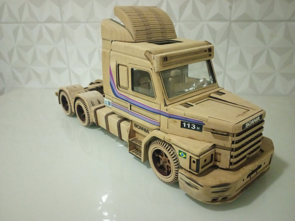 Caminhão Scania 113 - Plano de Corte laser CDR DXF PDF SVG - Big Boss ...