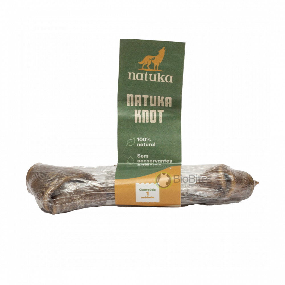Osso de Couro 1 Un - Natuka Knot | BioBites - BioBites | Bem-estar Pet