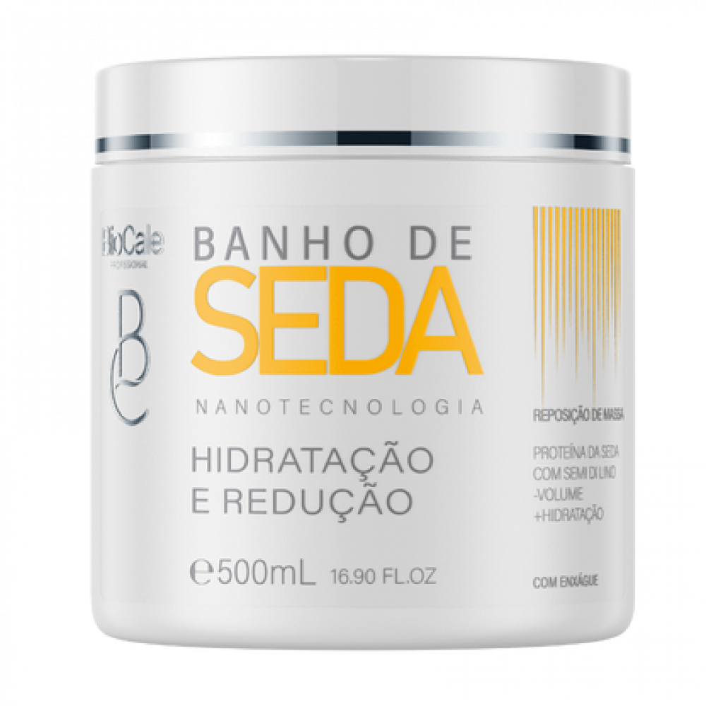 Hidratação Banho de Seda Biocale | Controle de Frizz e Reduz o Volume ...