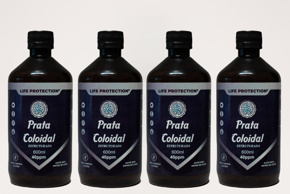 KIT Prata Coloidal Estruturada 40ppm - 600ml - PAGUE 3 e LEVE 4 - GOLD LIFE