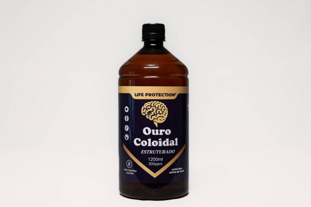Ouro Coloidal Estruturado 300ppm - 1200ml - Desconto Especial - GOLD LIFE