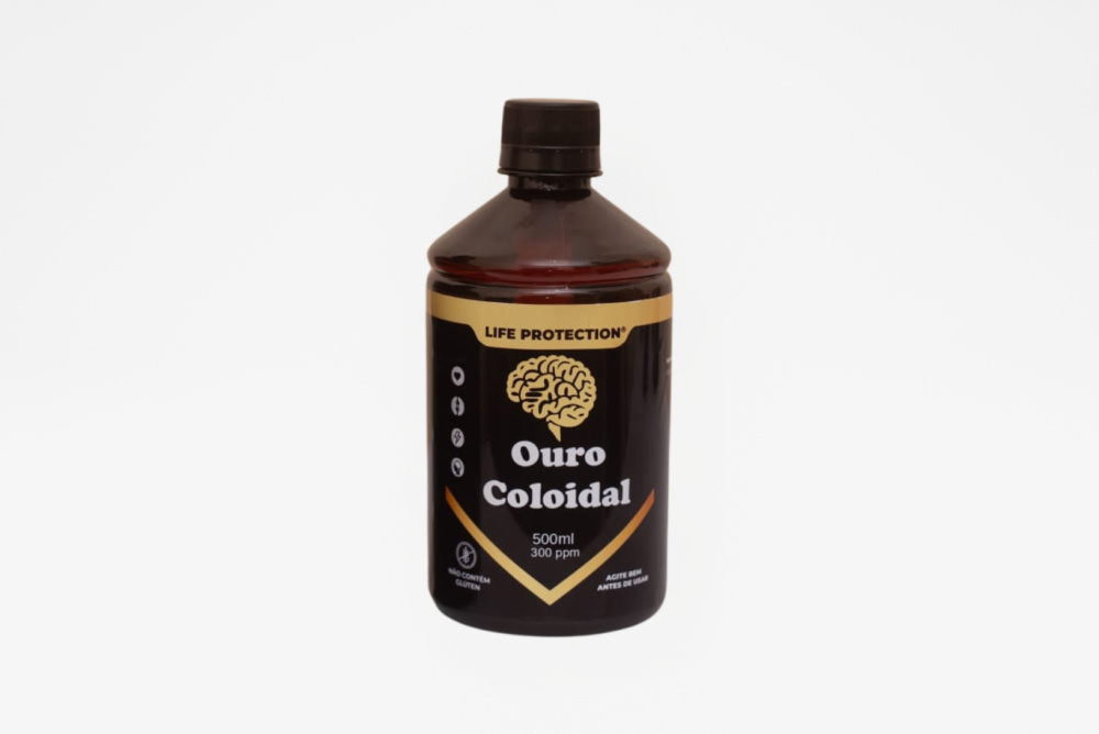 Ouro Coloidal Estruturado 300ppm - 500ml - GOLD LIFE