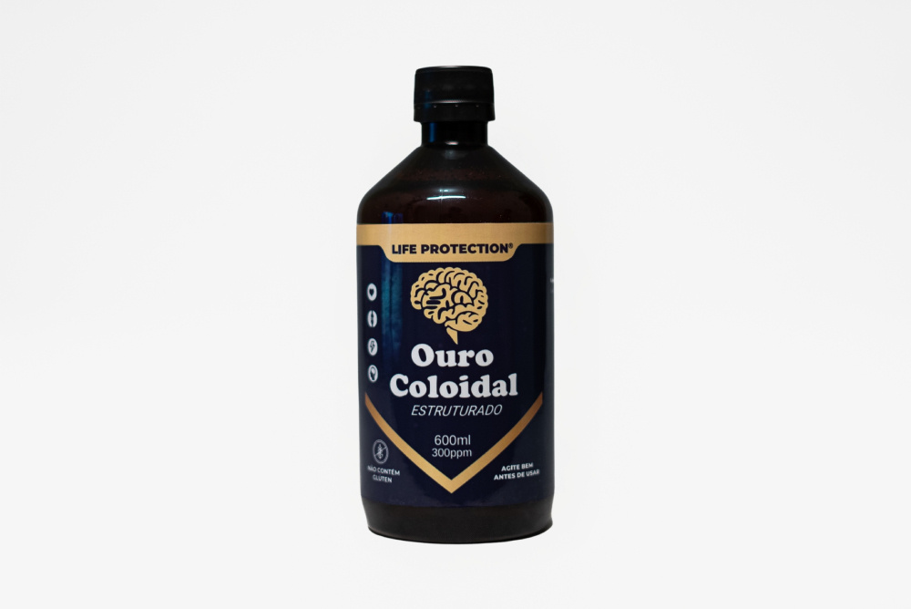 Ouro Coloidal Estruturado 300ppm - 600ml - GOLD LIFE
