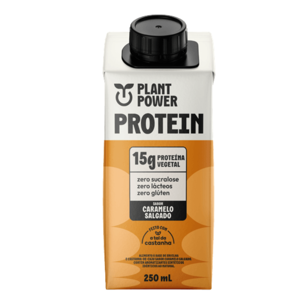 Bebida Vegetal 15g Protein Plant Power Caramelo Salgado 250ml - Loja BMD
