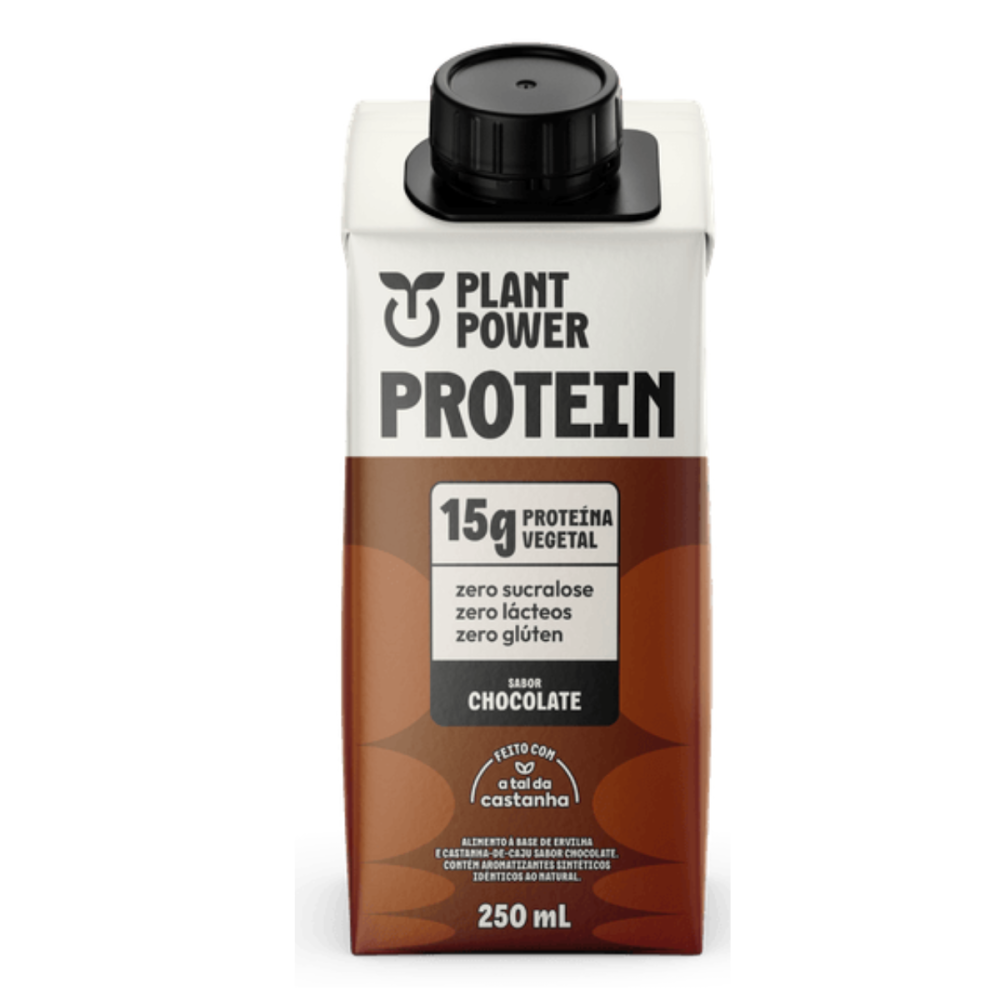 Bebida Vegetal 15g Protein Plant Power Chocolate 250ml - Loja BMD