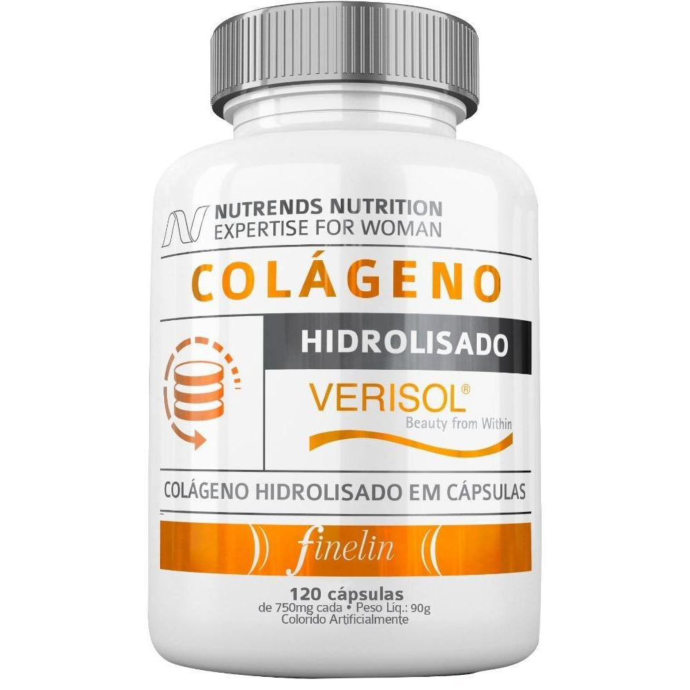Colágeno Hidrolisado Verisol 120 cápsulas Nutrends - Loja BMD