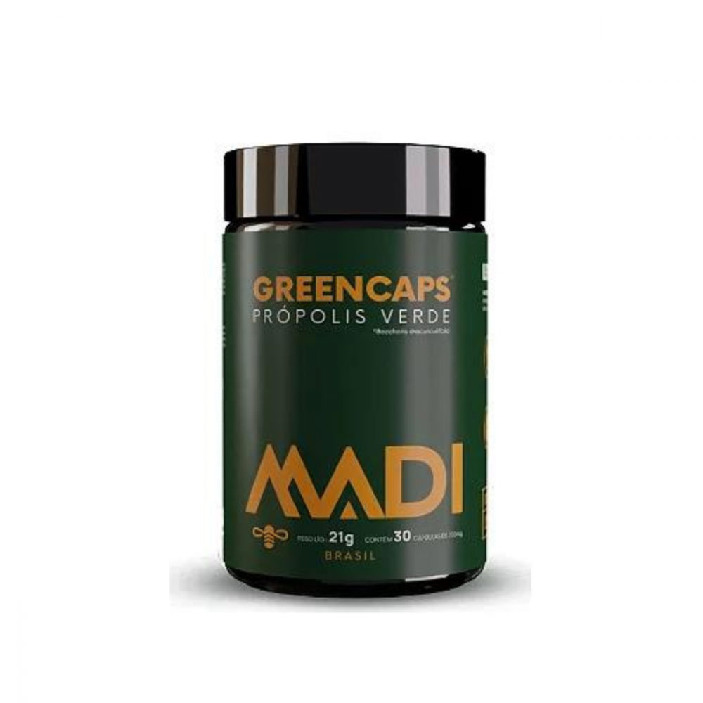 Extrato de Própolis Verde MaDi GreenCaps 30 Capsulas - Loja BMD