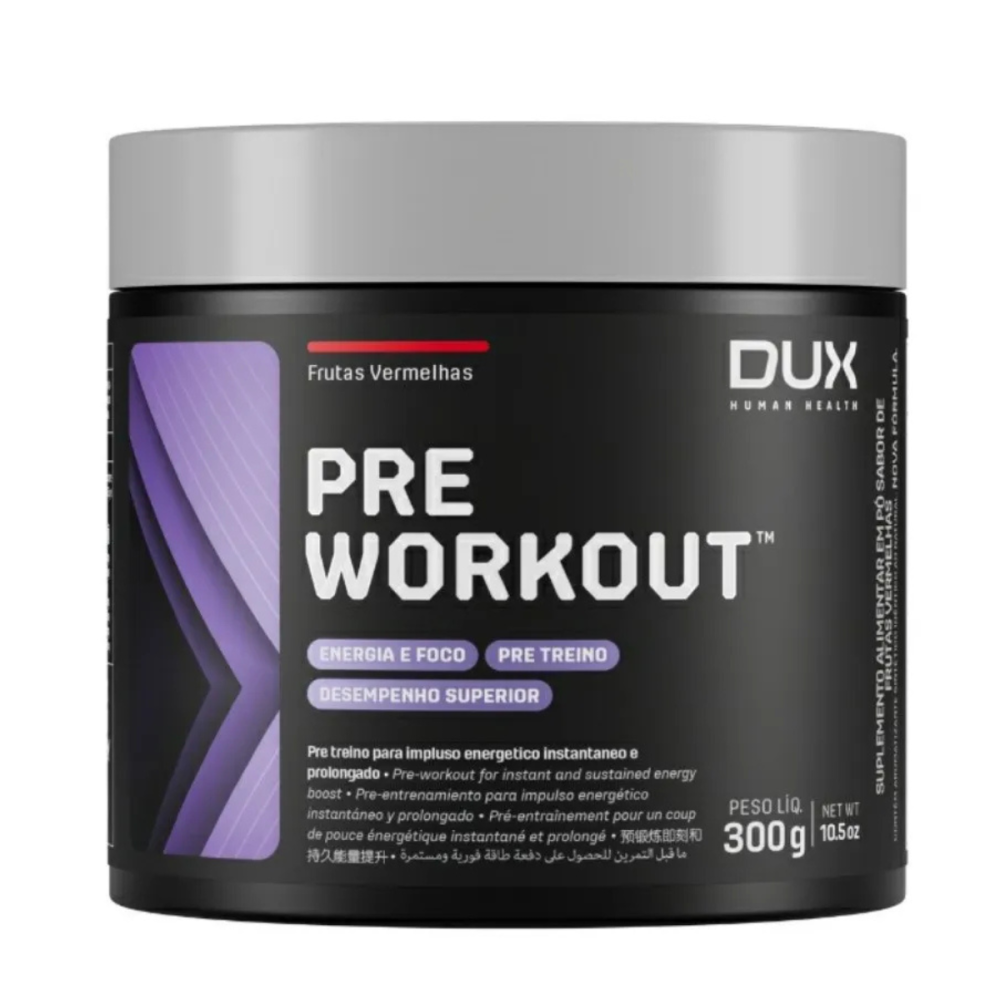 Pré Treino Pre Workout Original Dux Frutas Vermelhas 300g - Loja BMD