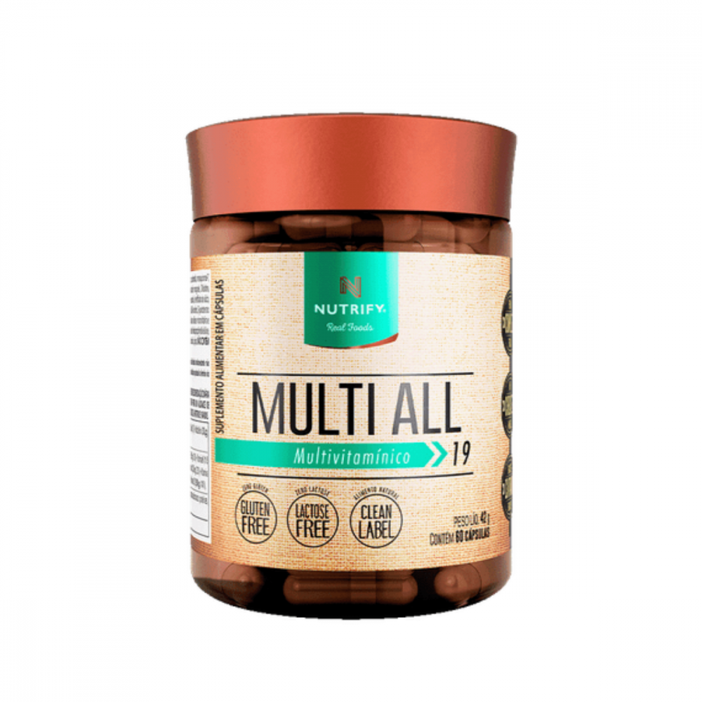 Suplemento Multivitamínico Multi ALL Nutrify 60 cápsulas - Loja BMD