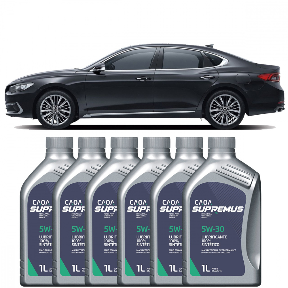 6 Óleo Sintético 5w30 Original Hyundai Azera 2022 3.0 V6 - Bobkar ...