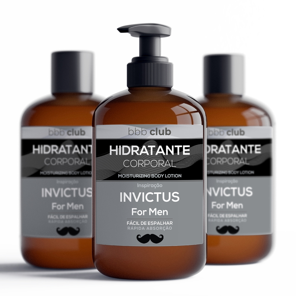 Hidratante Masculino Invictus ou Victory com Perfume Importado Famoso ...