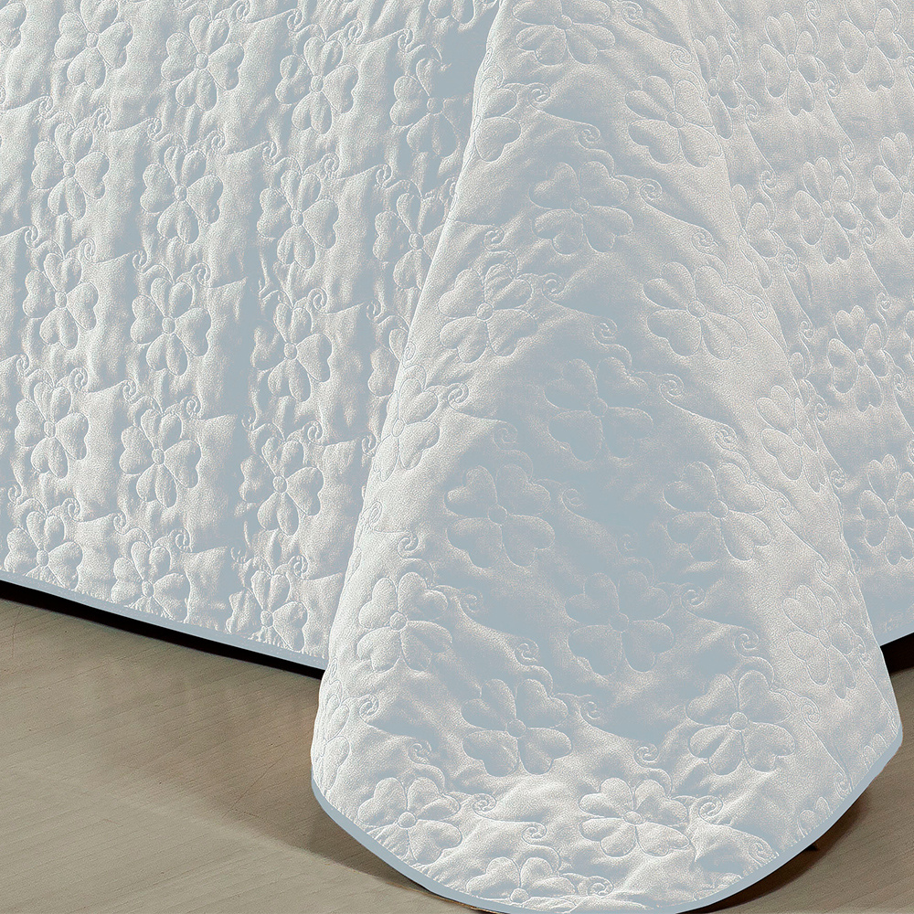 Cobre Leito Queen Austria Com Matelado Flores 2,20m x 2,40m 03 Peças ...