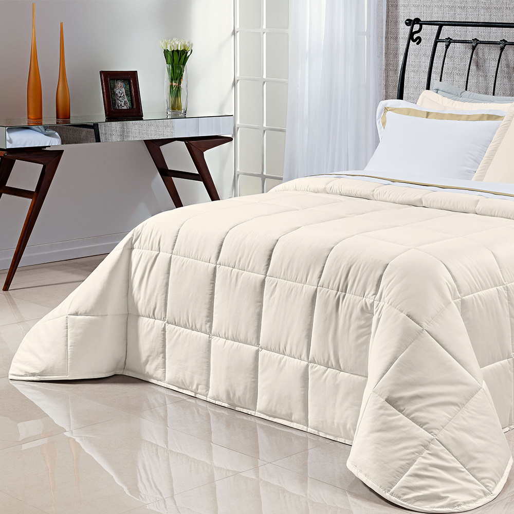 Edredom Super King Pádua 400 Fios Egípcio 100% Algodão 03 Pçs - Palha ...