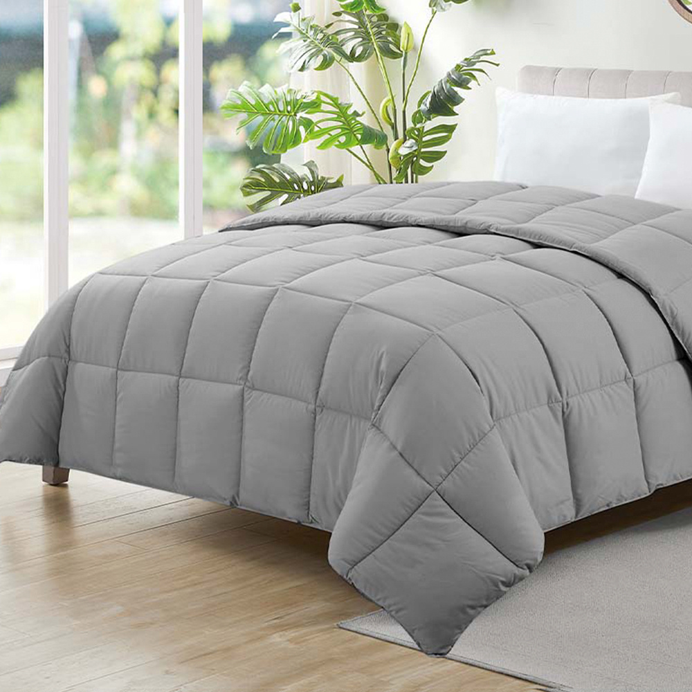 Edredom King Majesty Percal Poliéster 2,80m x 2,60m 01 Peça - Cinza ...