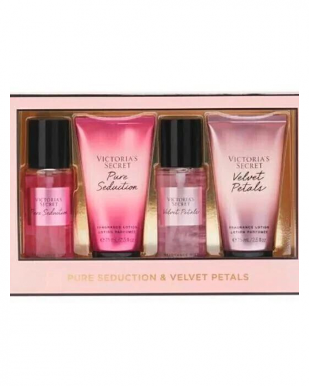 Victorias Secret Kit Body Splash e Locao Pure Seduction + Body Splash e ...