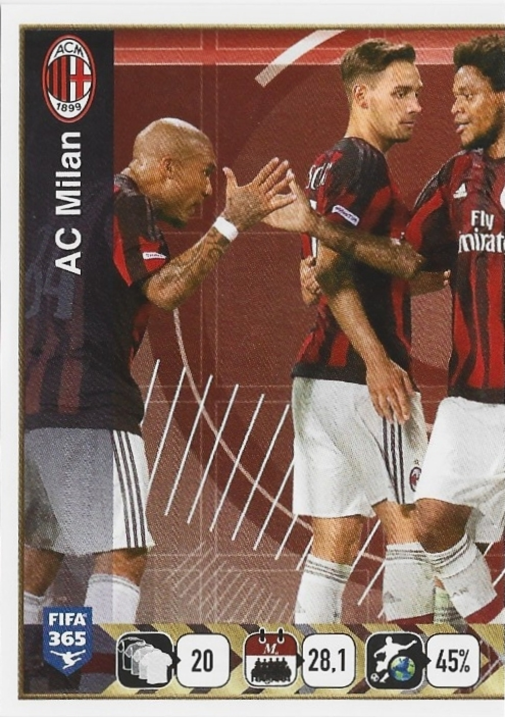 597 - AC Milan - Equipe - Brazil Stickers