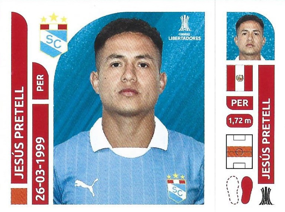 SPP12 - Sporting Cristal - Jesús Pretell - Brazil Stickers