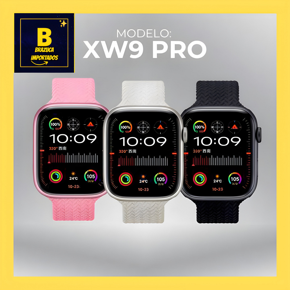 Relógio Smartwatch Xw9 Pro - Tradicional Com Tela Amoled - Brazuca ...